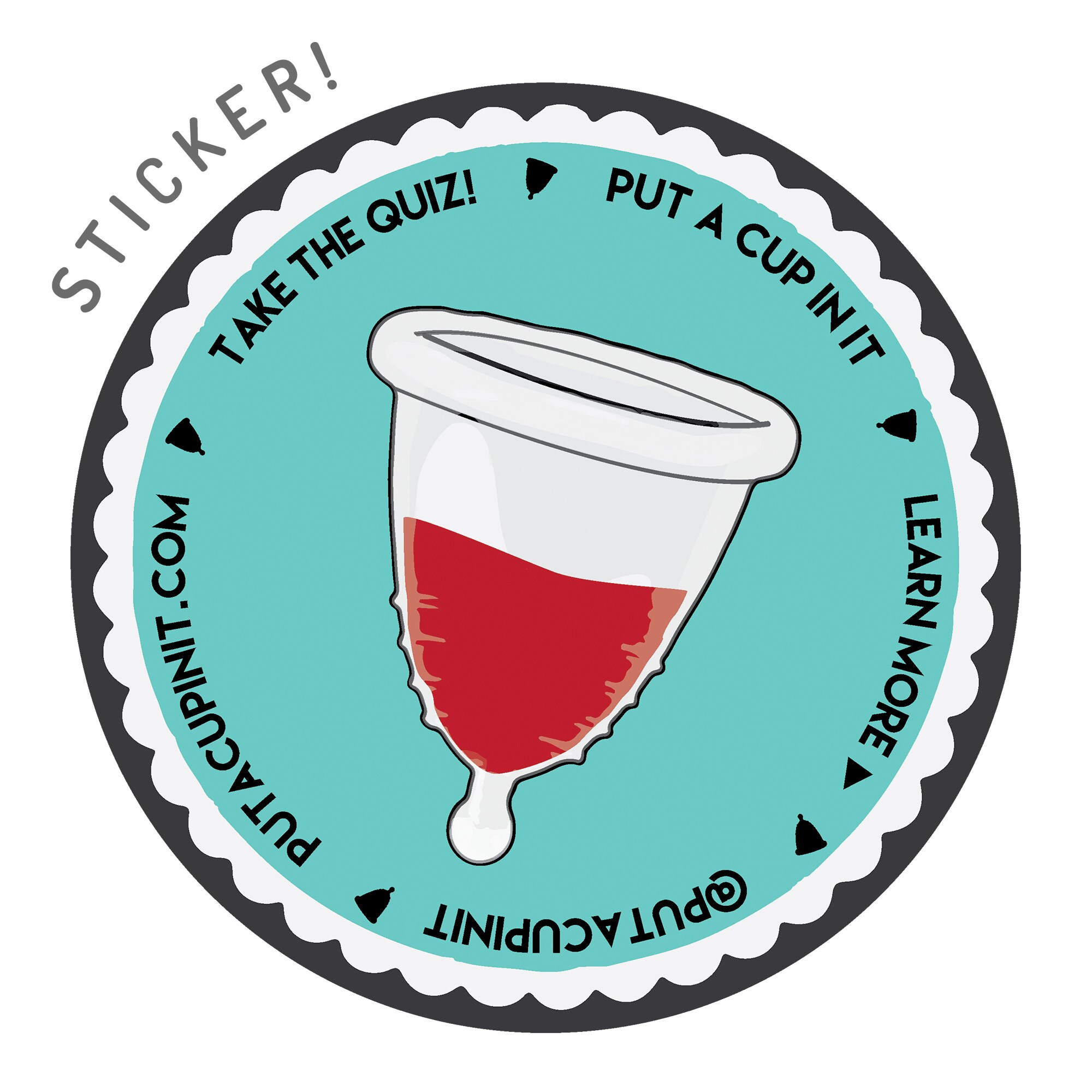 Menstrual Cup Advocacy Sticker - Etsy