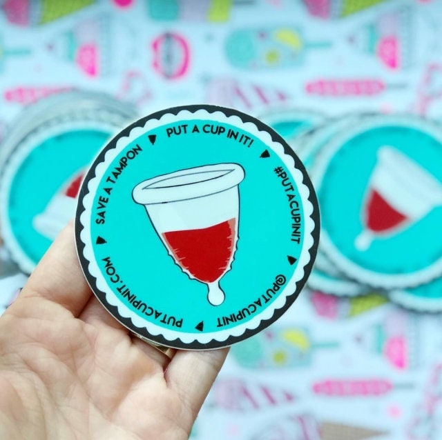 Menstrual Cup Advocacy Sticker - Etsy