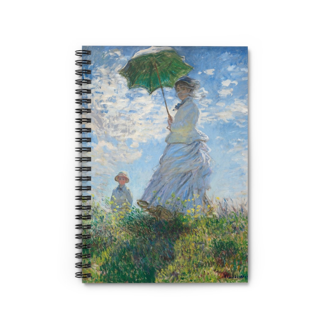 Mrs. Monet and Son, Claude Monet Spiral Notebook Ruled Line, Journal ...