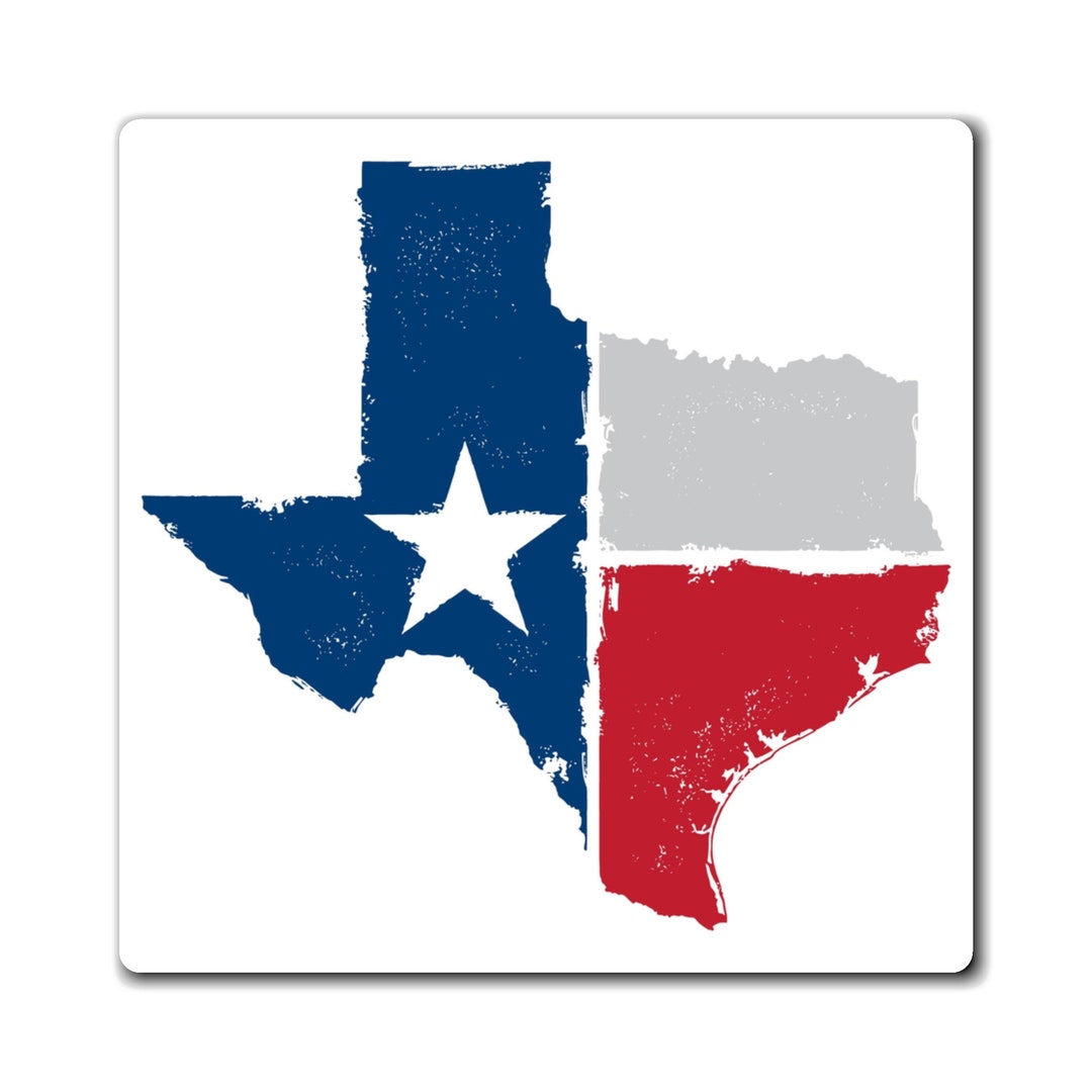 Texas State and Flag Magnet, Flag Magnet, Texas Magnet, Texas Gift ...