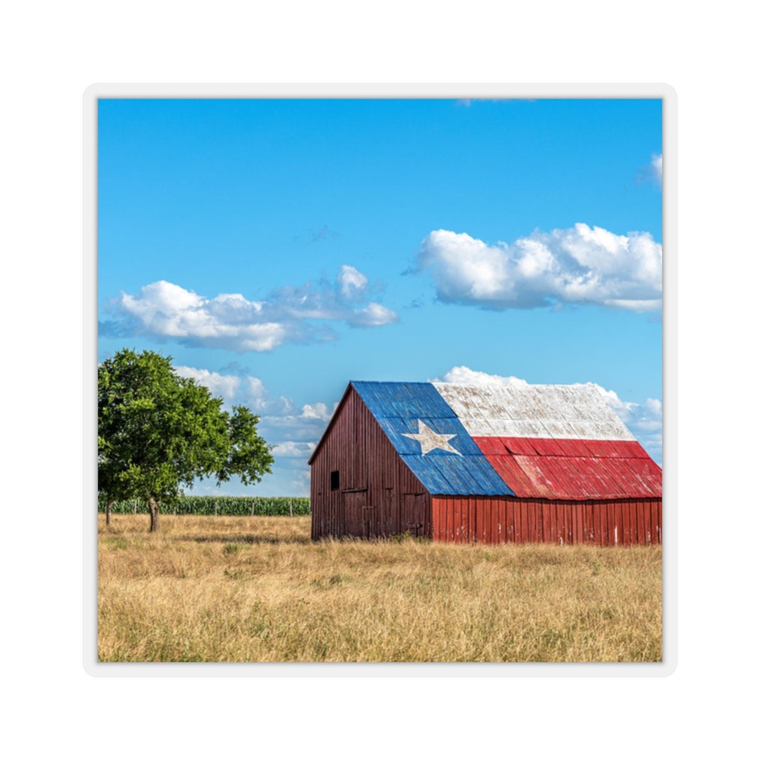 Texas Barn Sticker, Texas Sticker, Sticker, Texas Gift, Fun Gift ...