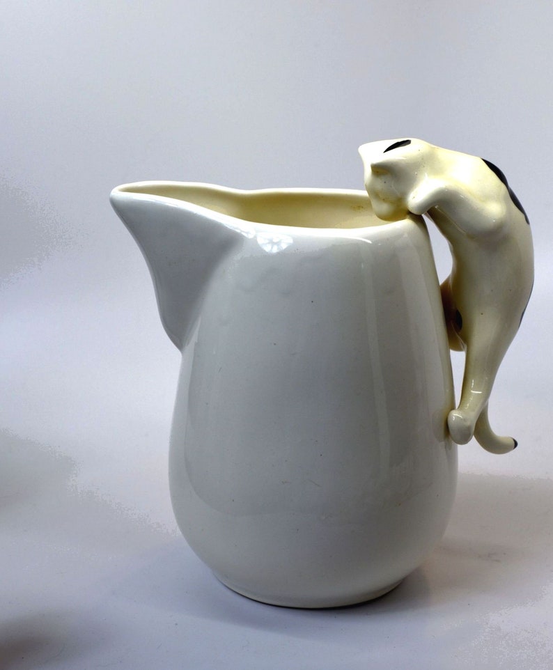 Vintage Camark Pottery Climbing Cat Pitcher Circa 1930's | Etsy