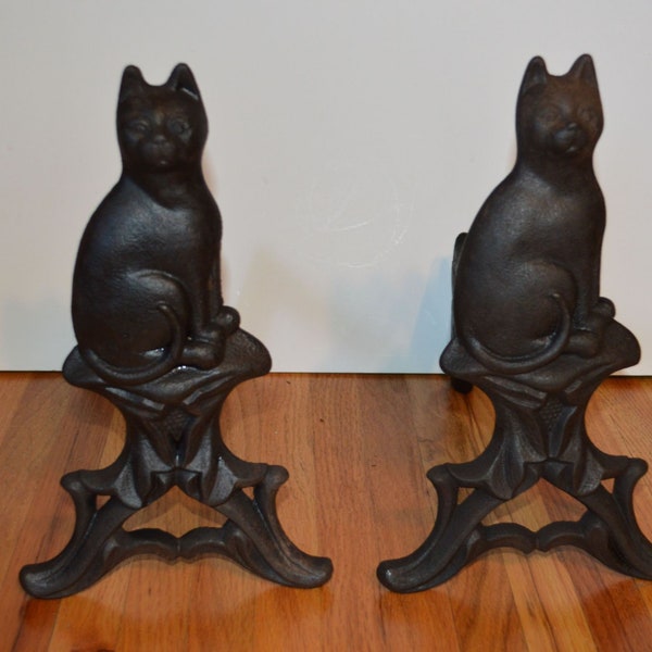 Cast Iron Cat Fireplace - Etsy