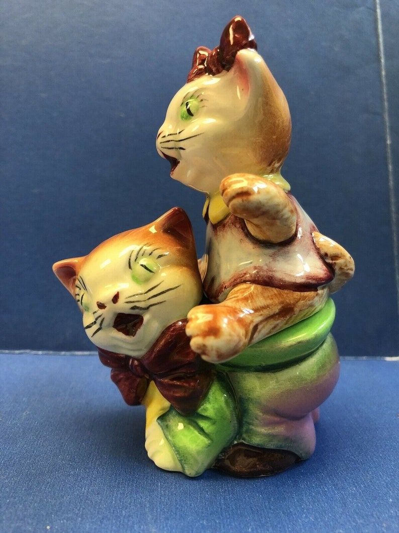 Vintage 1950s Rare Set Anthropomorphic Cat Stacking - Etsy