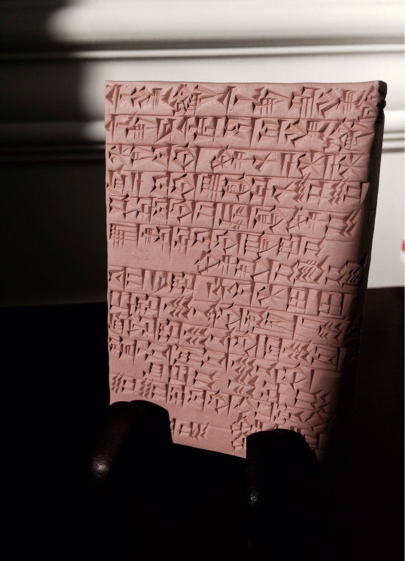 Evil Eye: Sumerian Incantation on a Clay Tablet Occult Decor - Etsy