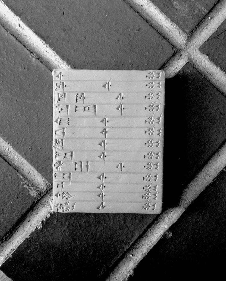 Ancient Anatomy: the Parts of the Eye in Sumerian on a Clay - Etsy