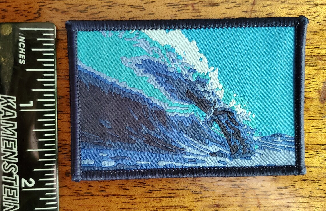 Wave Patch - Etsy
