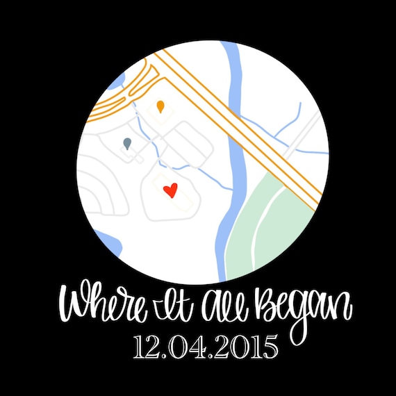 Where It All Began Map - Etsy