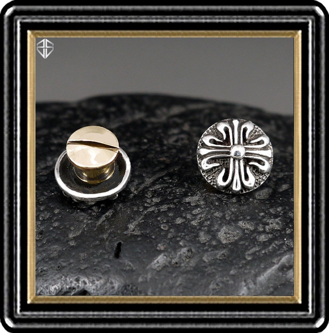 Two Conchos Knights Templar Cross Sterling Silver Concho - Etsy