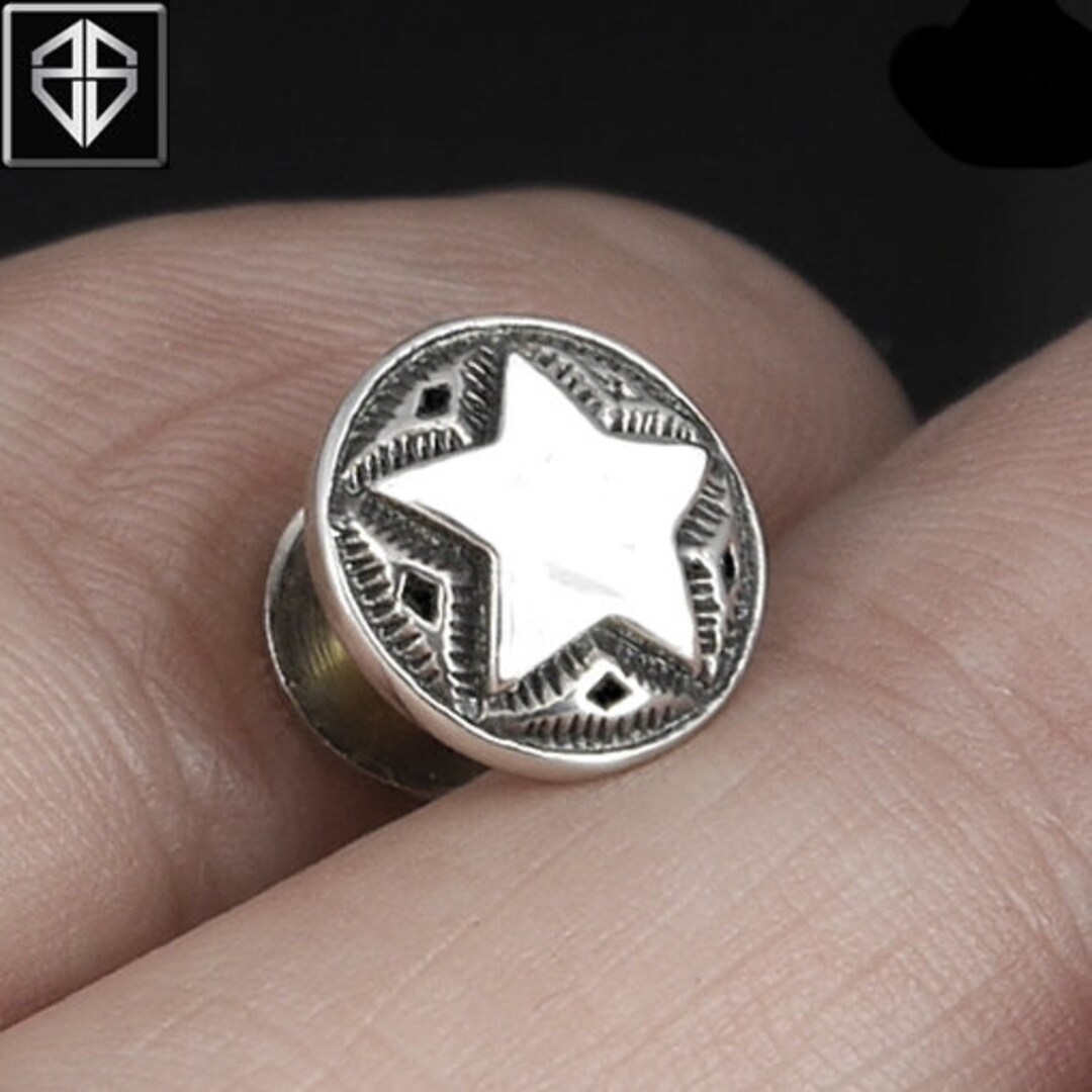 Two Conchos Texas Star Sterling Silver Concho Leather Crafting - Etsy