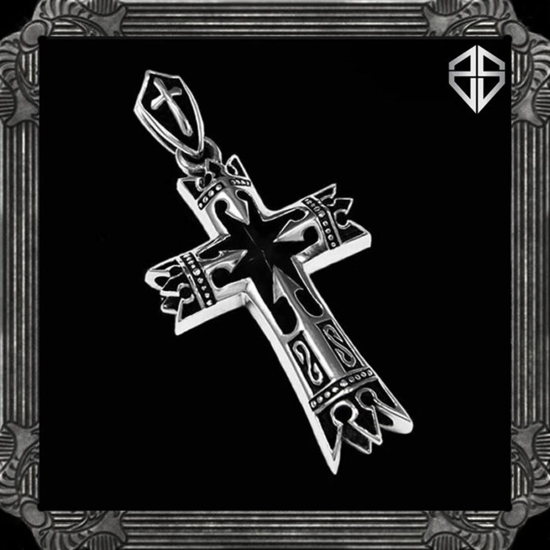 Sterling Silver Old World Bishops Cross Pendant - Etsy