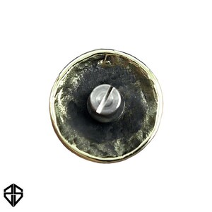 Arabesque Medieval Cross Sterling Silver and Brass Concho - Etsy