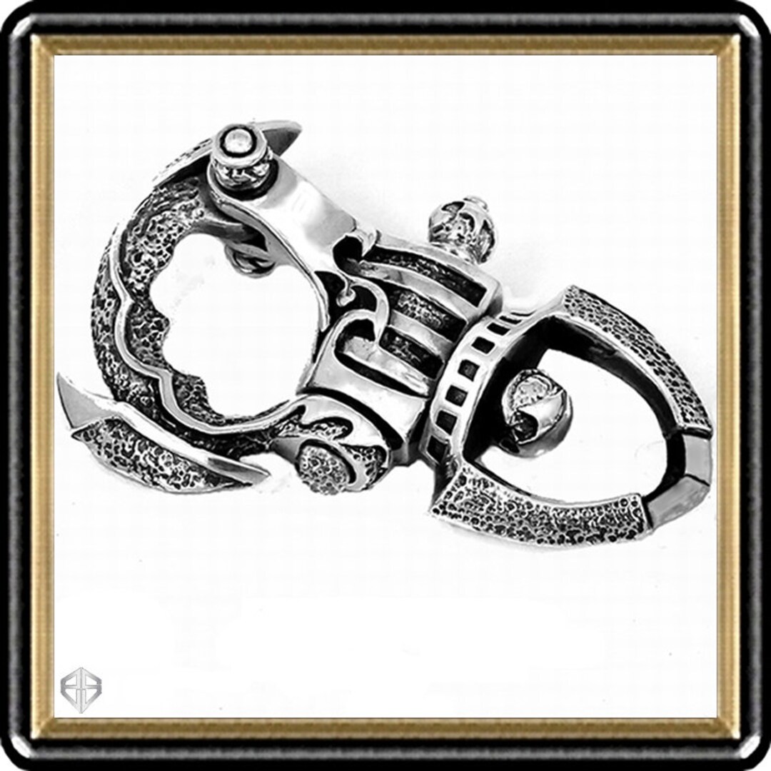Giant Sterling Silver Maori Tribal Belt Clip Wallet Chain Carabiner ...