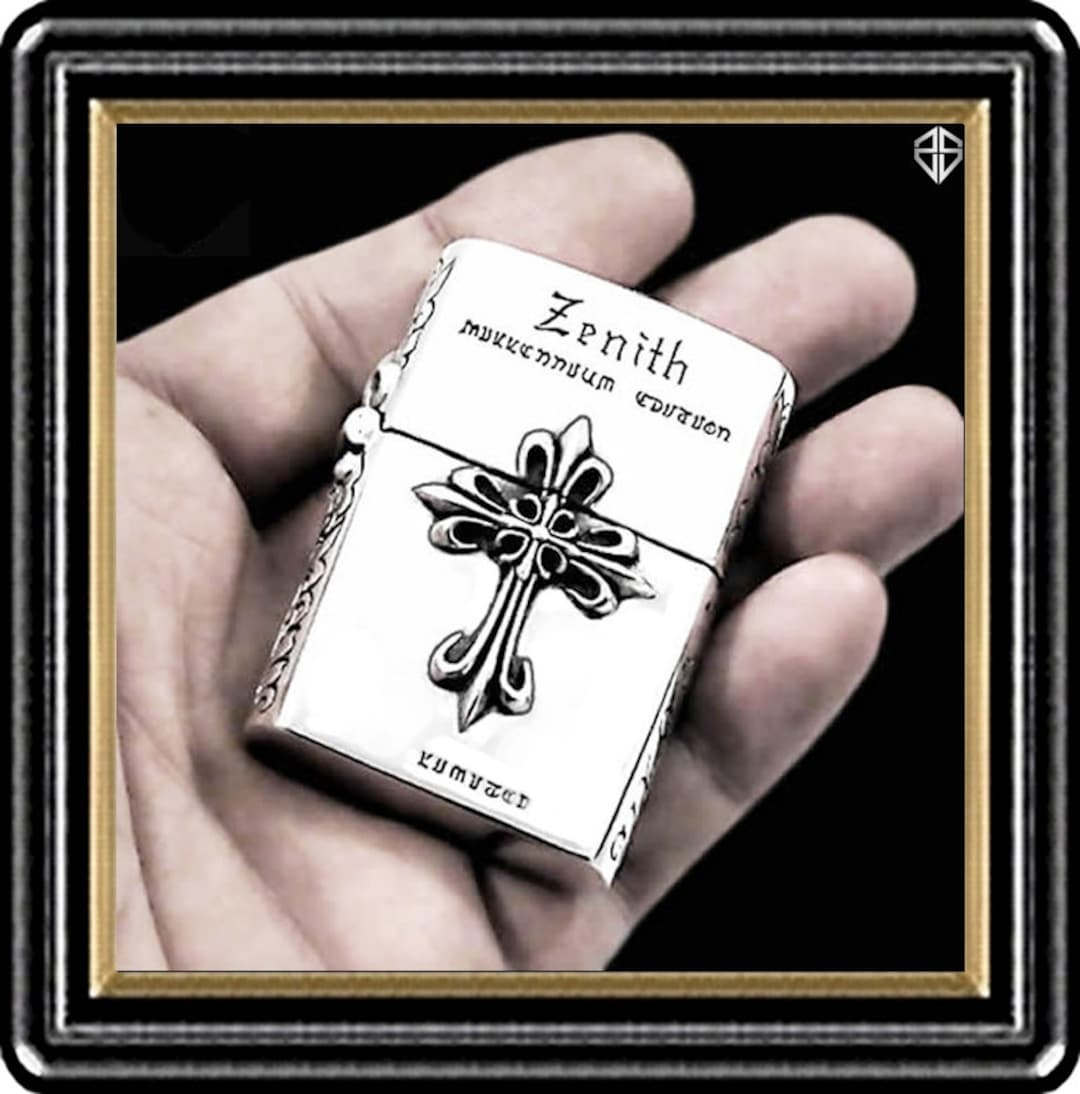 Cigarette Lighter Solid Sterling Silver Premium Medieval Cross - Etsy