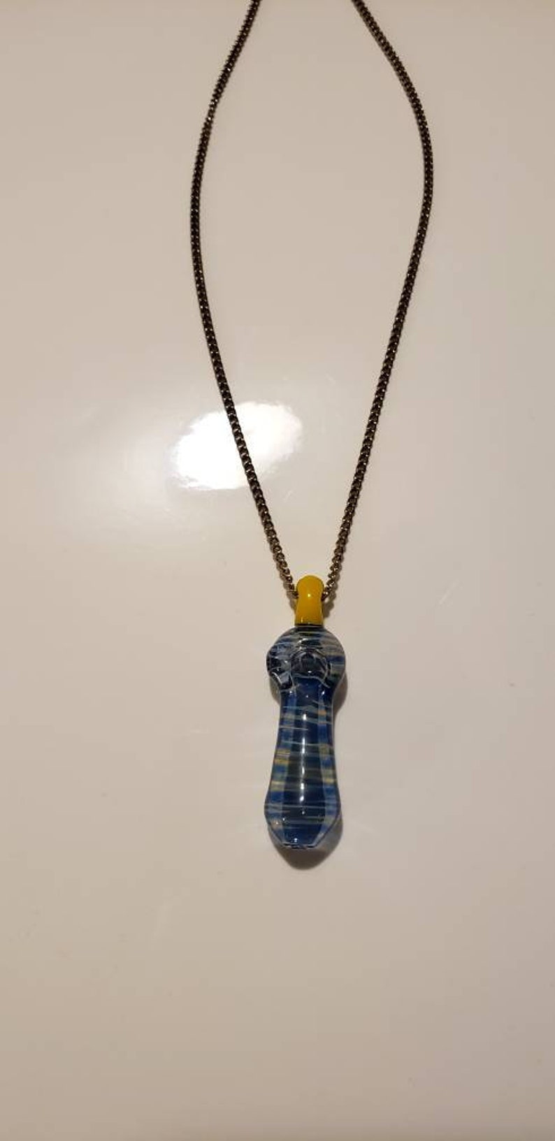 Glass Pipe Necklace - Etsy