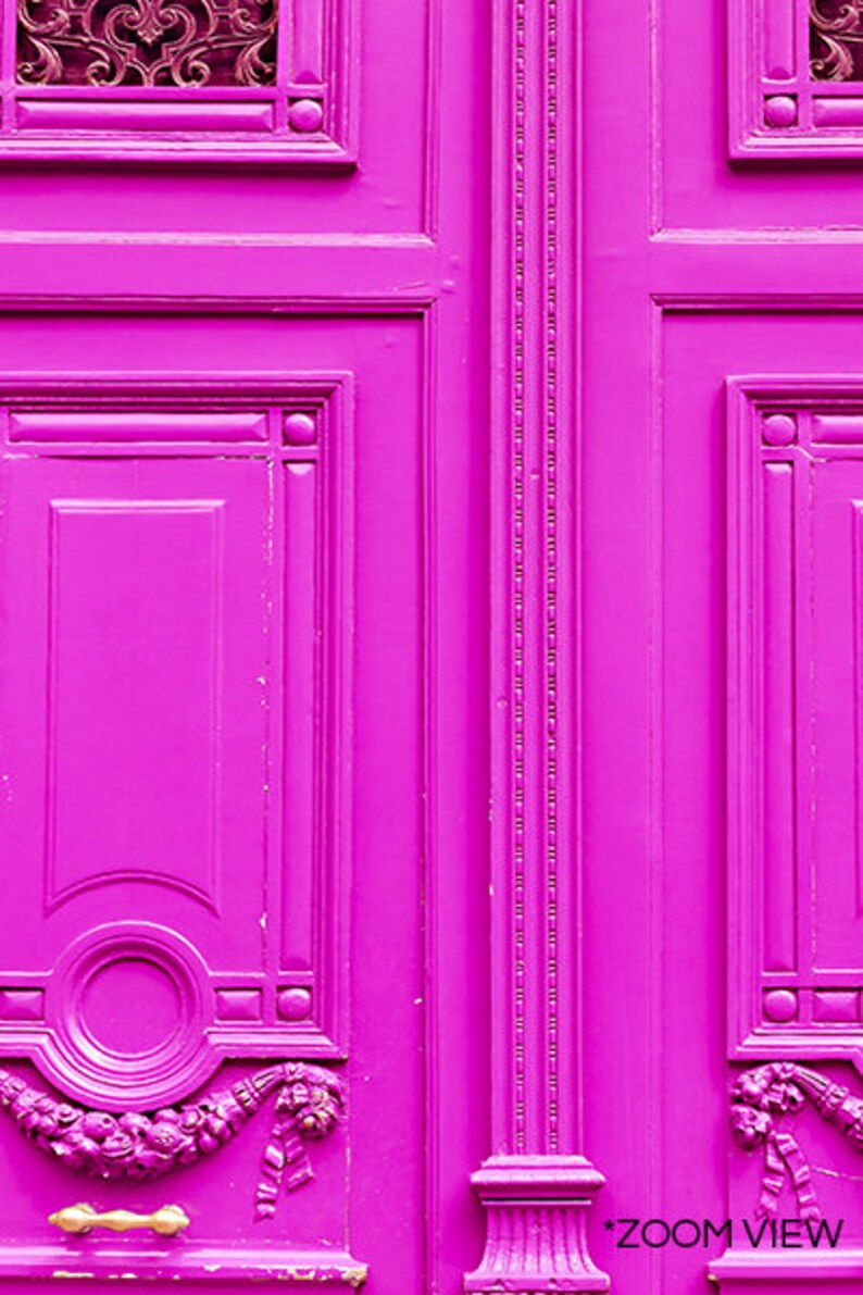 Pink Door Wall Art, Parisian House Photos, Romantic French Photography ...