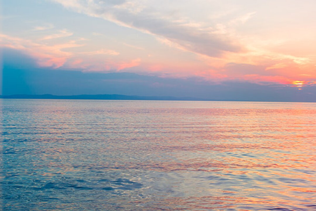 Prints of Greece, Sunset Sea Print, Mediterranean Sea Photography, Sea ...