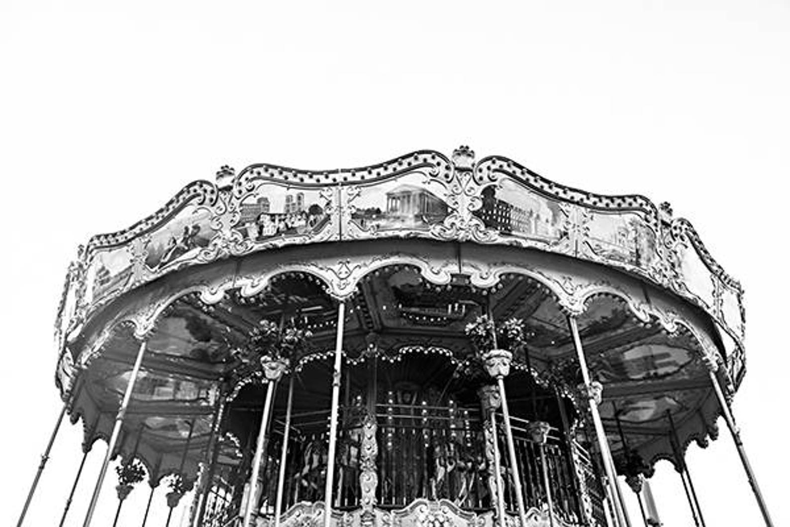 Fairground Photography, Carousel Photo Print, Paris Fairground Photo ...
