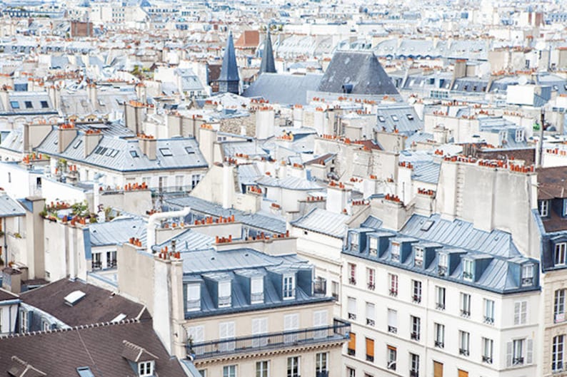 Pictures of Paris, French Rooftop Photography, Paris Wall Art, Paris ...