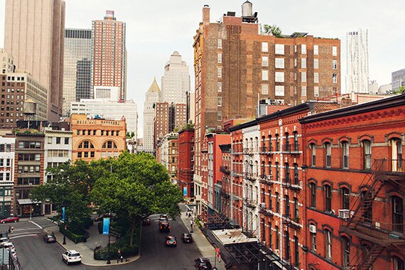Tribeca Triangle Photography New York Houses Print New York | Etsy