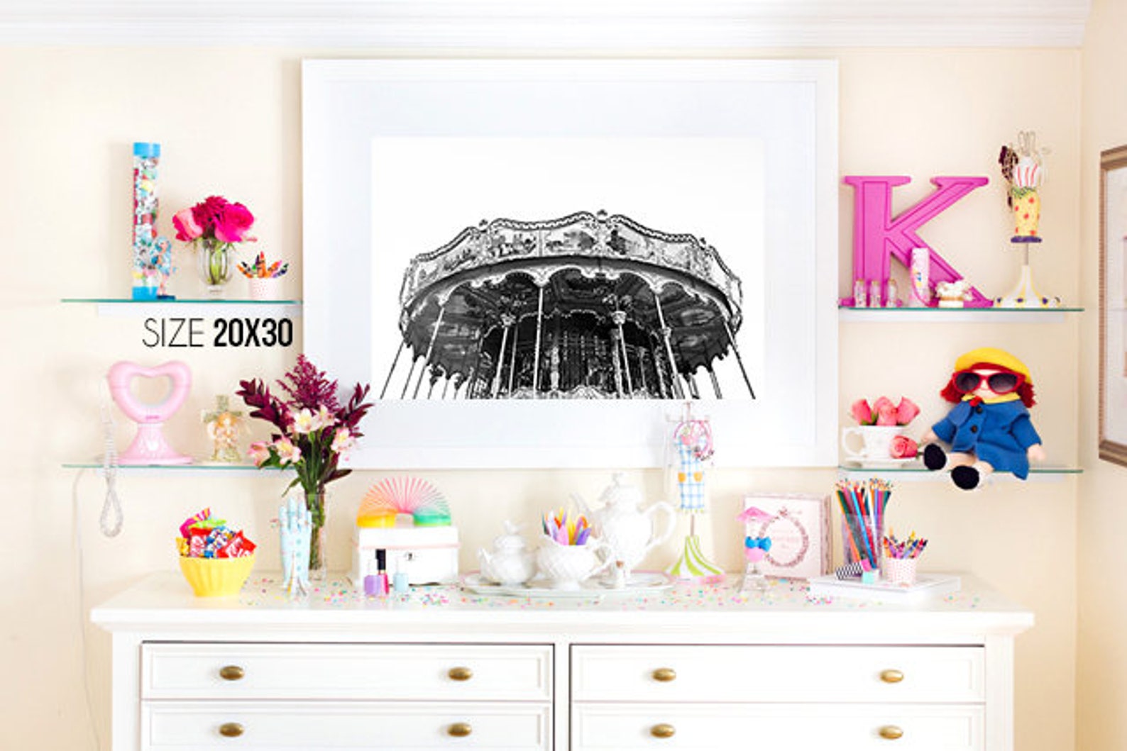 Fairground Photography, Carousel Photo Print, Paris Fairground Photo ...