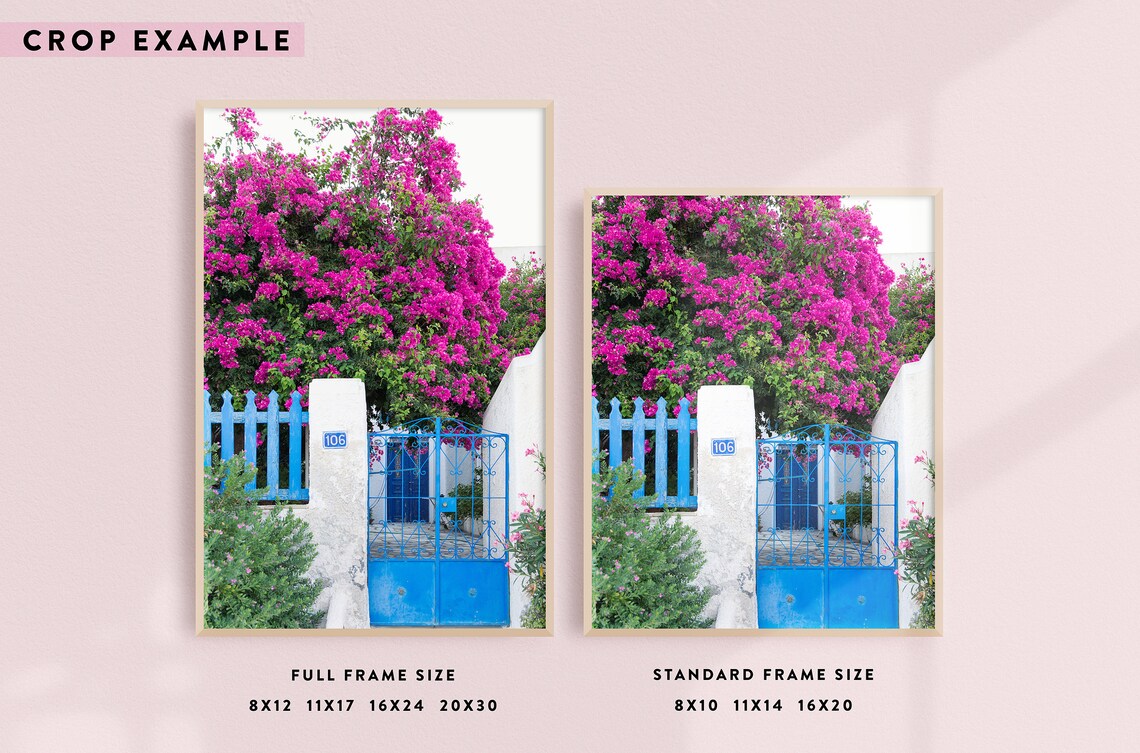 Greek Garden Print Garden Wall Art Greece Garden | Etsy