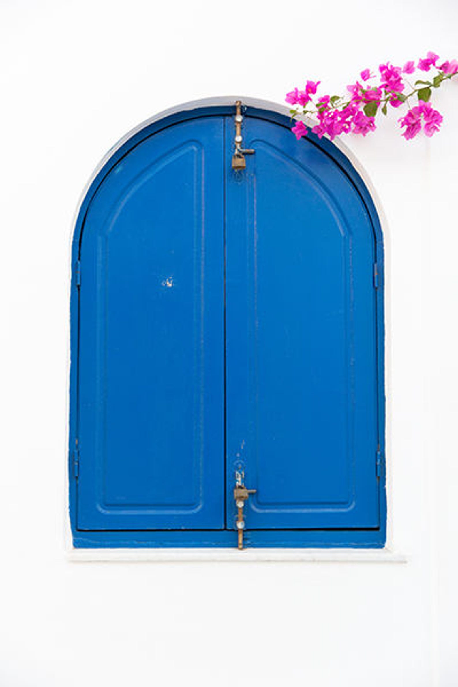 Greek Window Print Window Wall Art Greece House Photography - Etsy