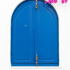 Greek Window Print, Window Wall Art, Greece House Photography, Prints ...