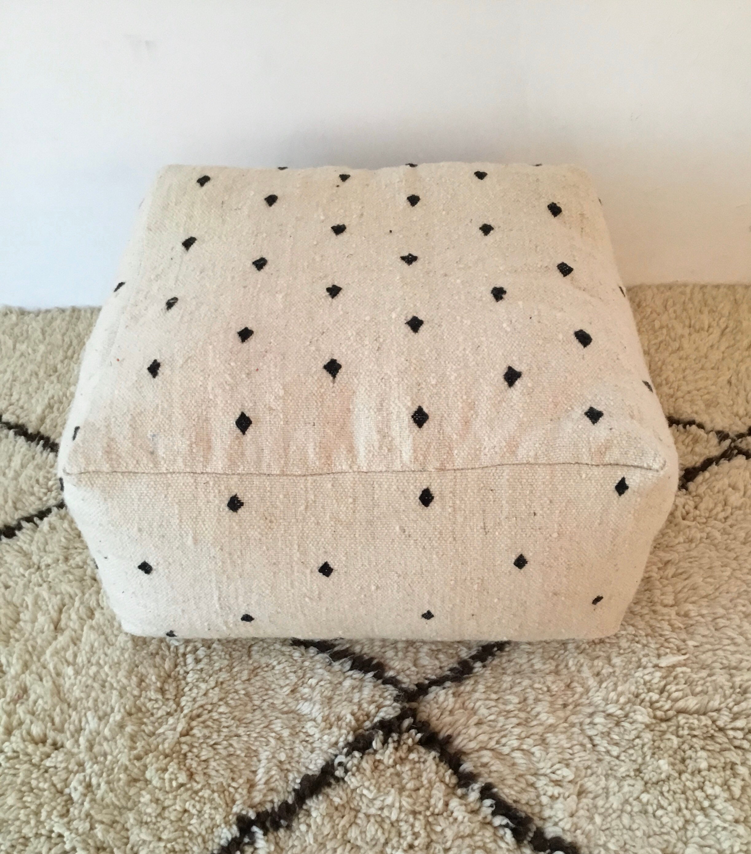Beautiful Vintage Moroccan handmade Pouf floor cushion | Etsy