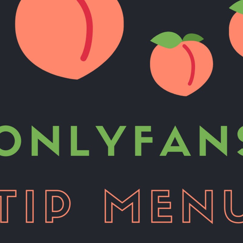 Onlyfans Tip Menu - Etsy