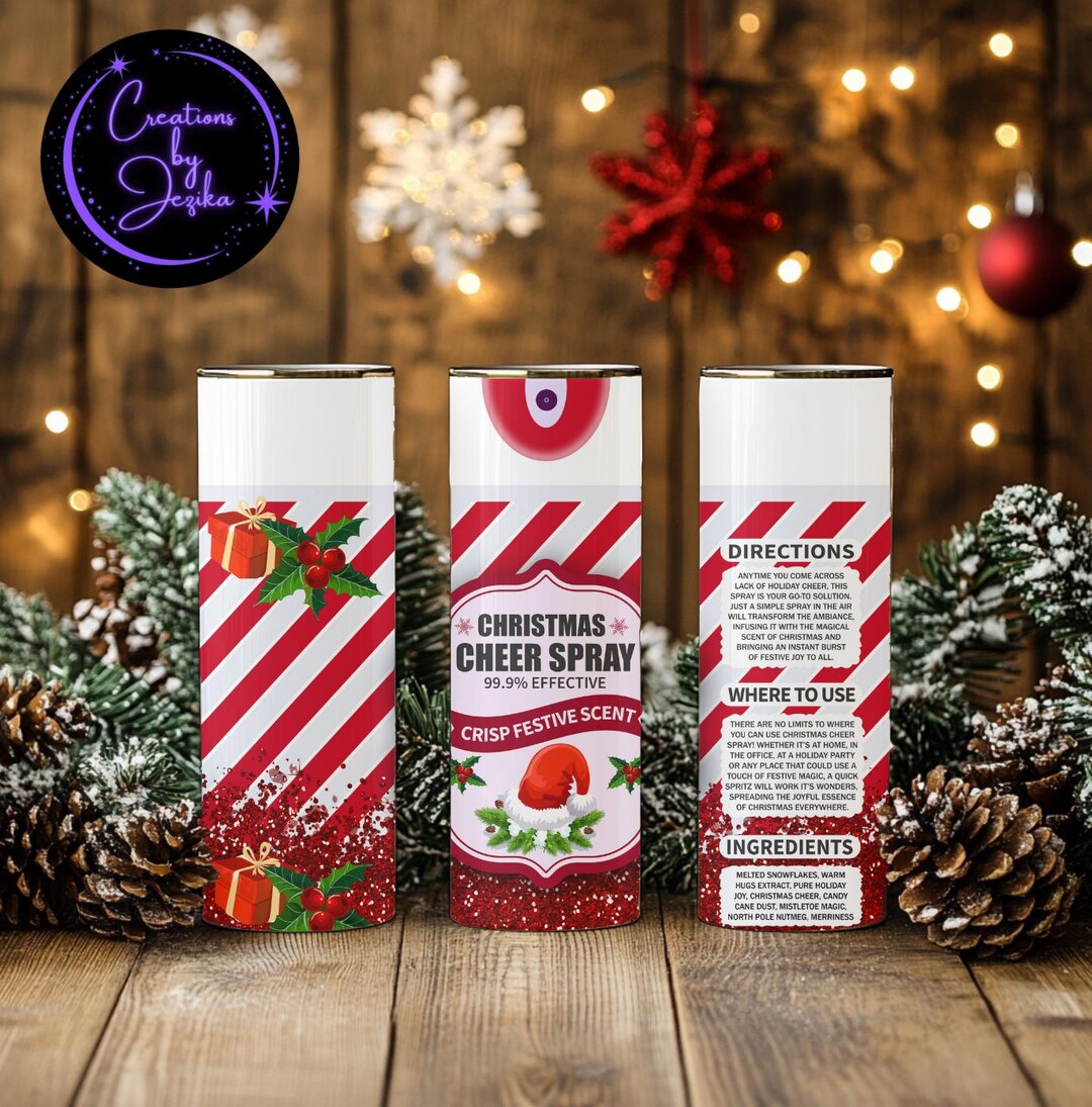 Holiday Tumbler, Christmas Cheer Spray - Etsy