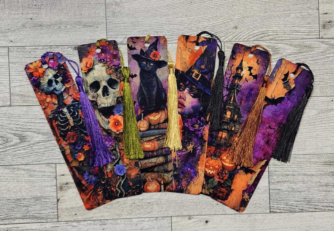 Halloween Metal Bookmarks- Set 2 - Etsy