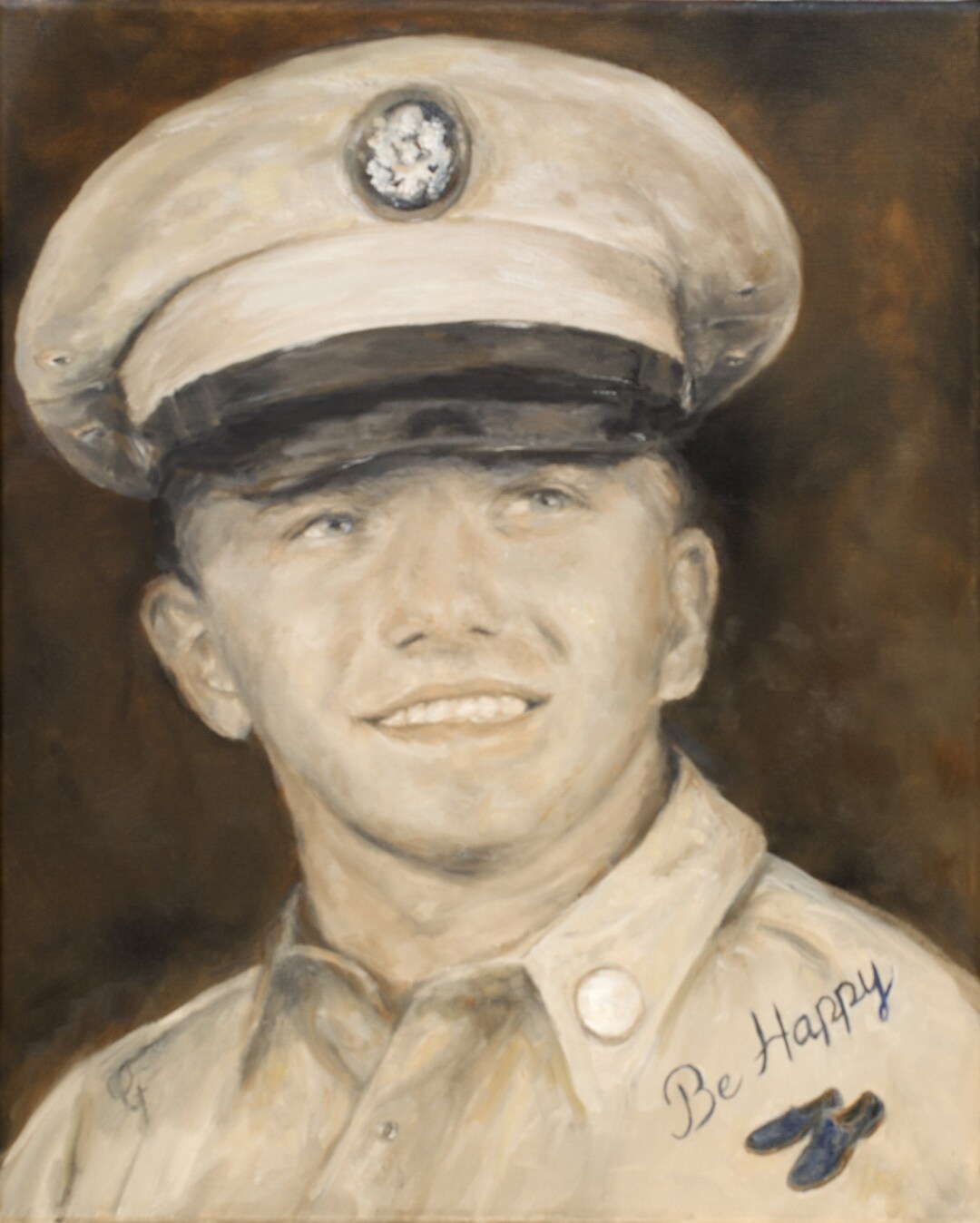 Custom Memorial Oil Painting: Ashes Infusion, Personalized Portrait - Etsy