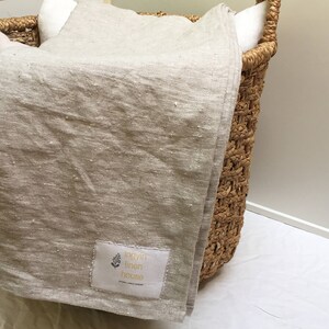 Heavy Weight Linen Throw Blanket, Natural Rustic Linen Throw, Linen ...