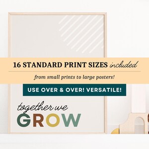 Together We Grow Poster, Calm Down Corner Printable, Educational ...