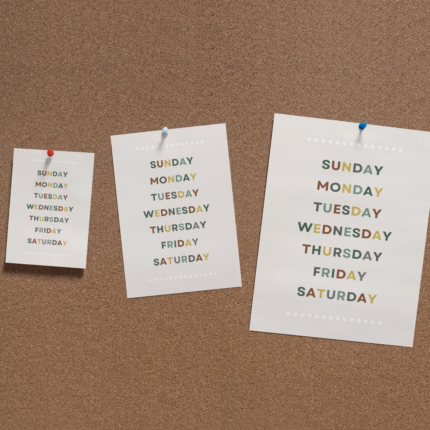 Days of the Week Poster Classroom Decor Days of the Week - Etsy