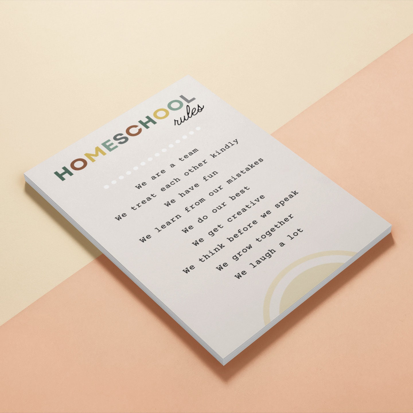 Homeschool Rules Poster, Home Education Decor, Learning Wall Art ...