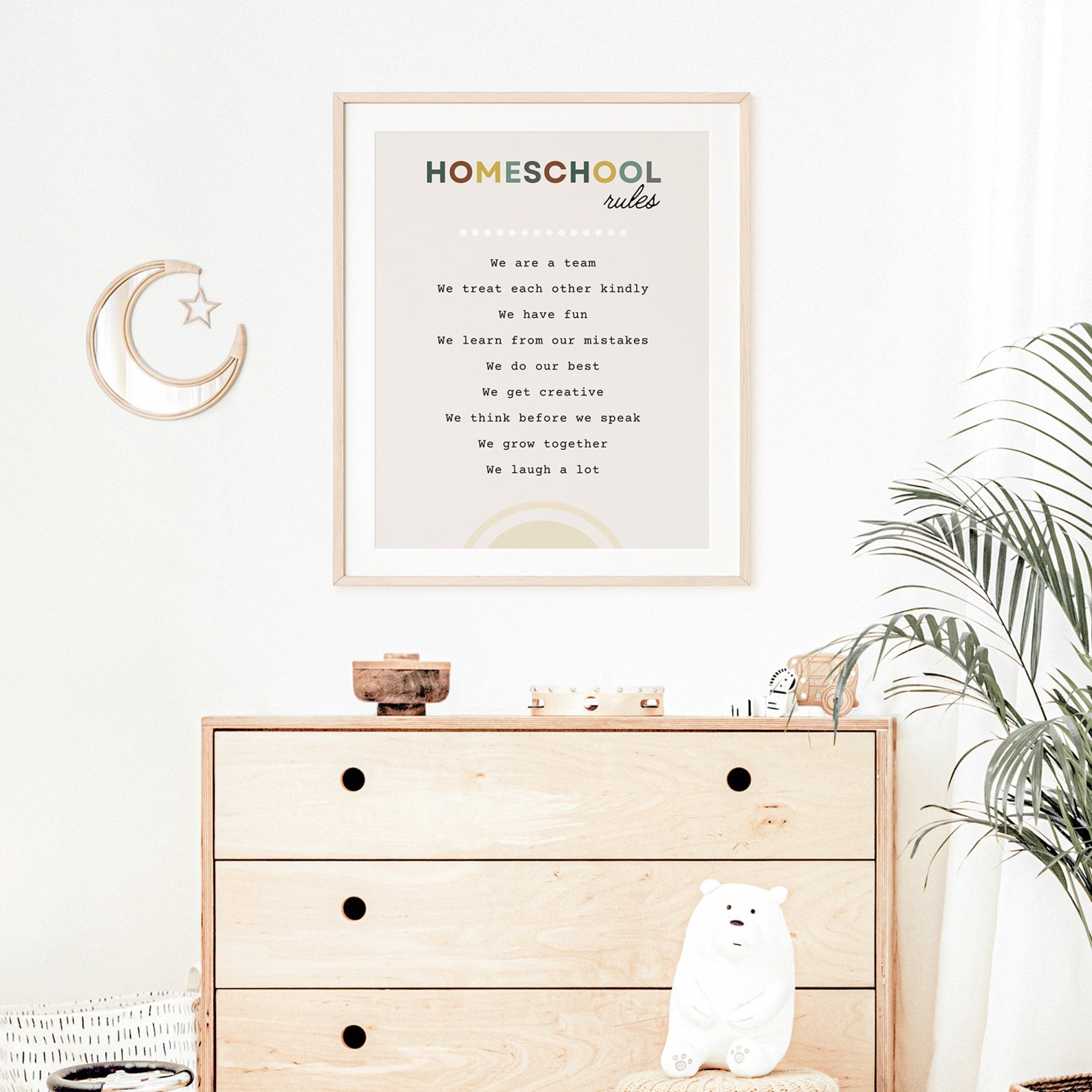 Homeschool Rules Poster, Home Education Decor, Learning Wall Art ...