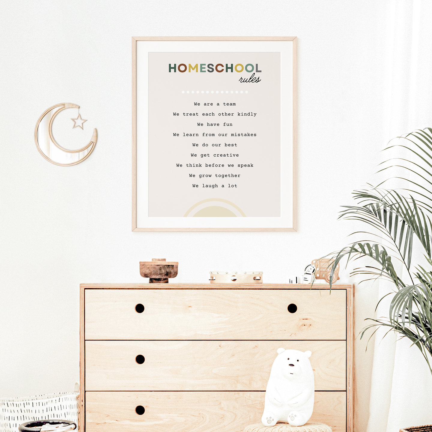 Homeschool Rules Poster, Home Education Decor, Learning Wall Art ...