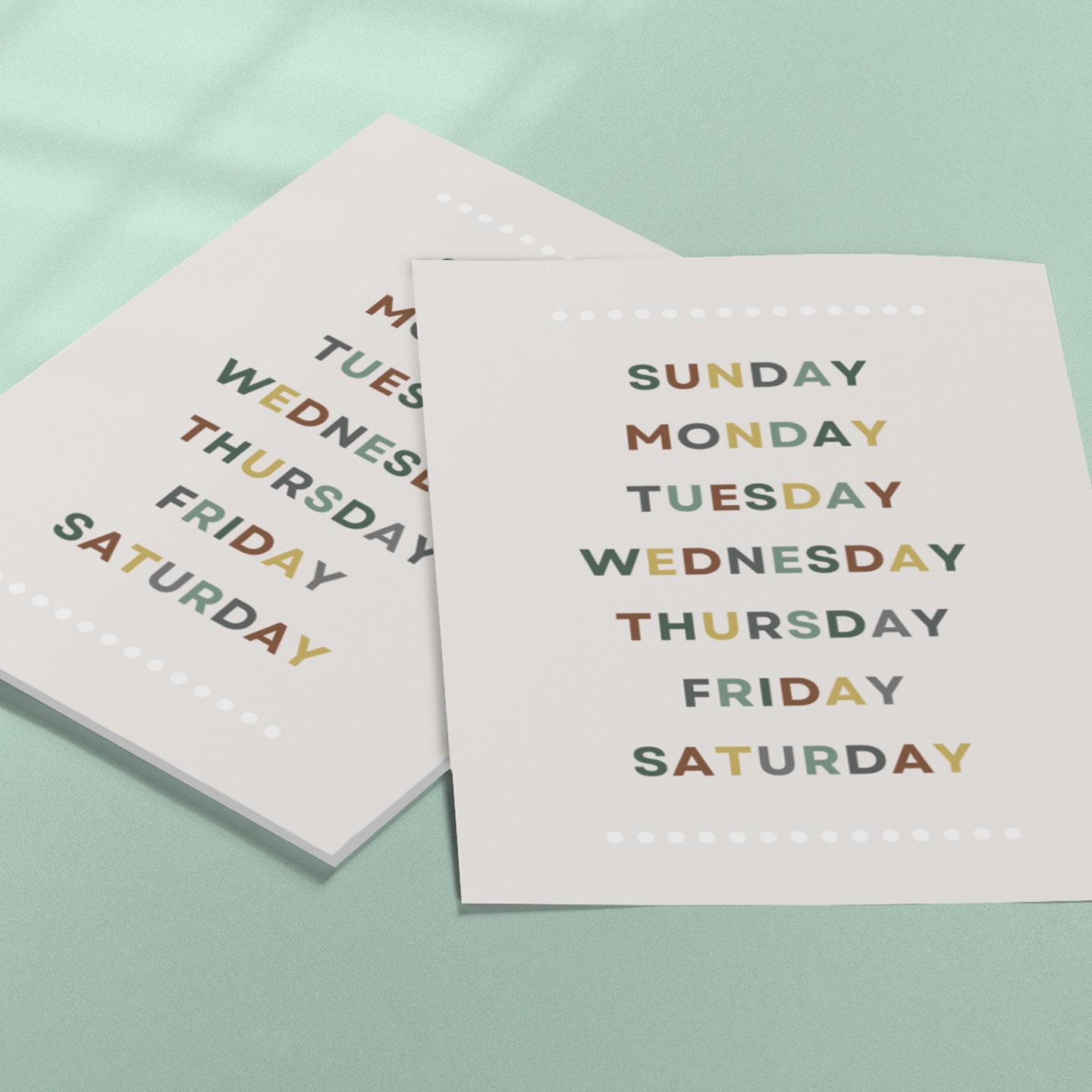 Days of the Week Poster, Classroom Decor, Days of the Week Printable ...