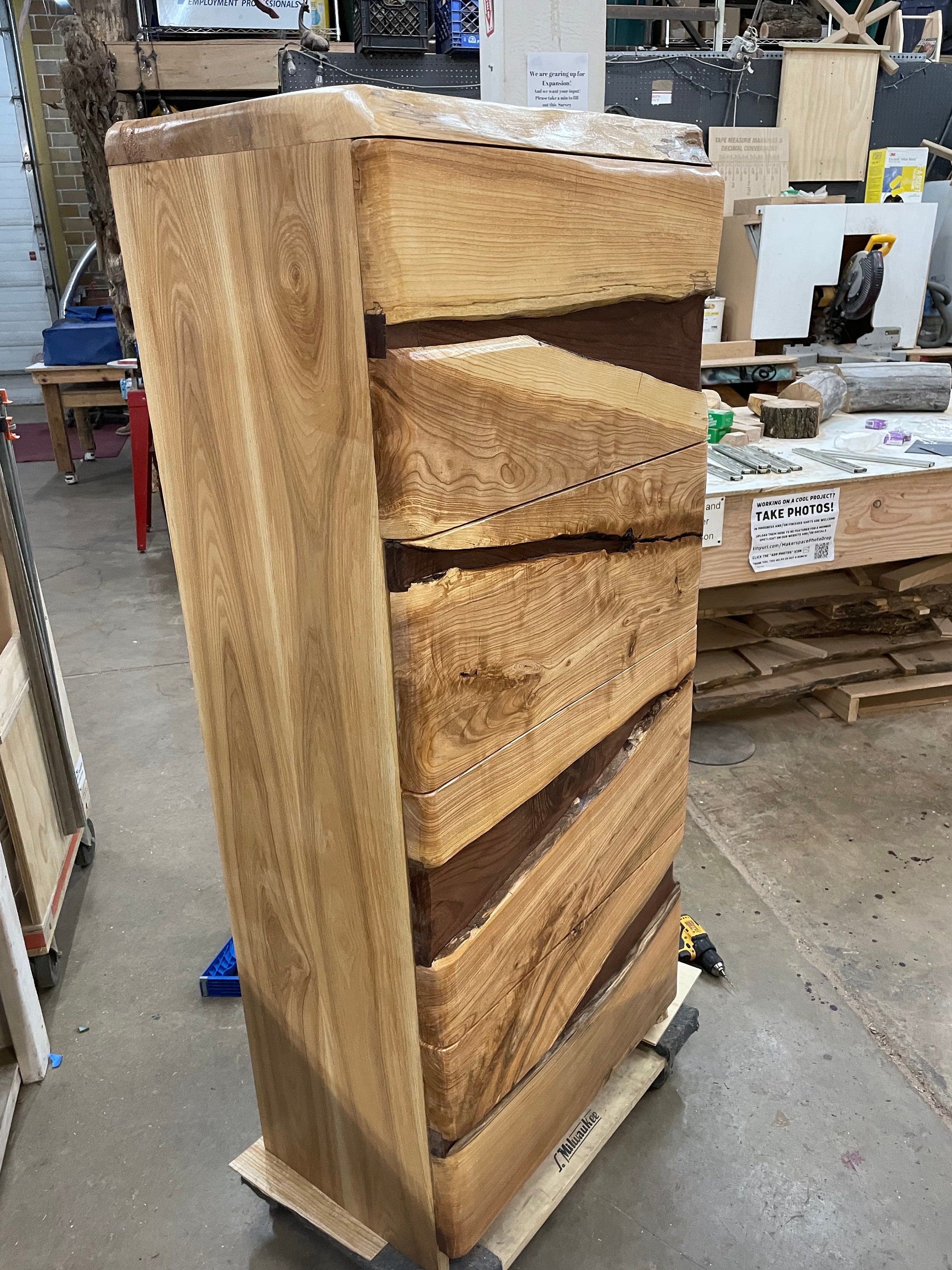Ash and Walnut Dresser - Etsy