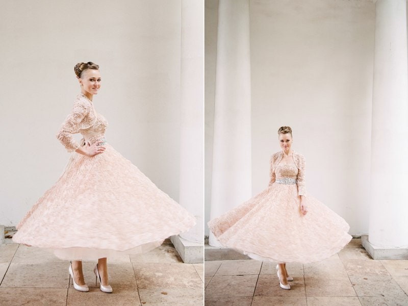 Sample wedding dress A-line style simple wedding dress Two | Etsy