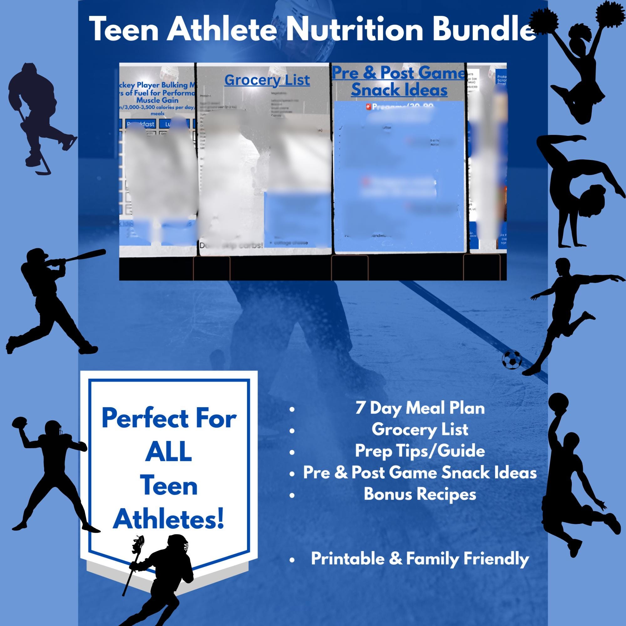 High Protein Bulking Meal Plan for Teen Athletes 7 Day Meal Plan W ...