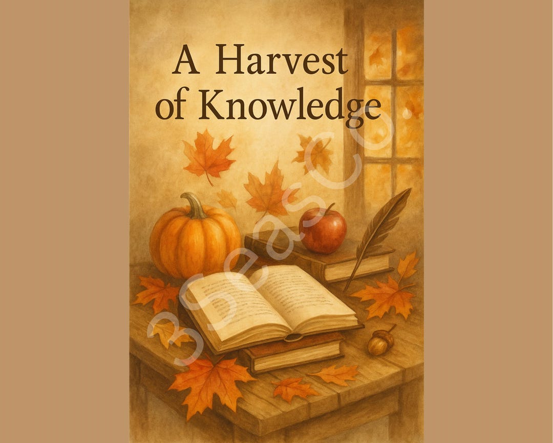 A Harvest of Knowledge Printable Wall Art | Fall Classroom Decor ...