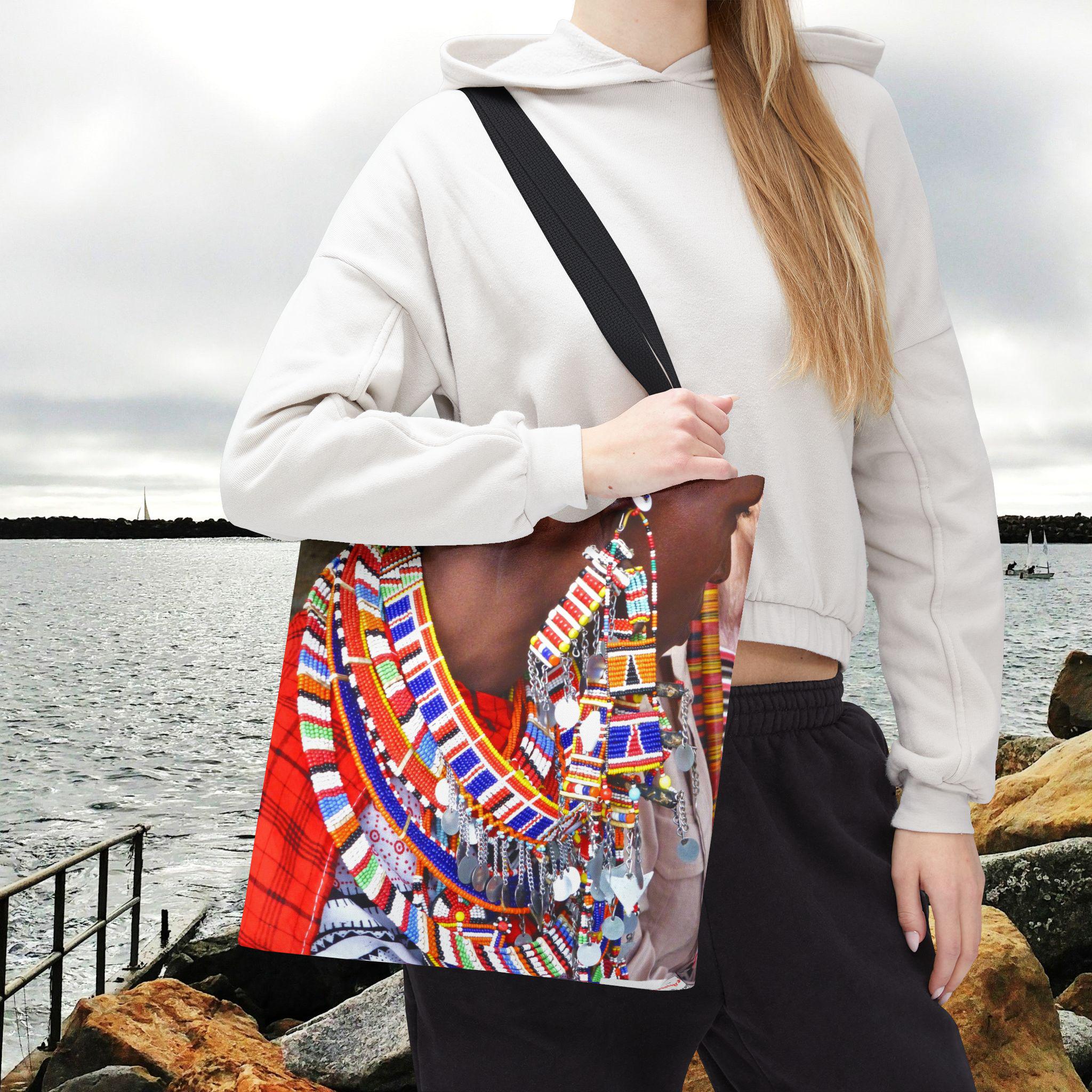 Maasai Tribal Tote Bag: Kenyan Photo Print Market Bag - Etsy