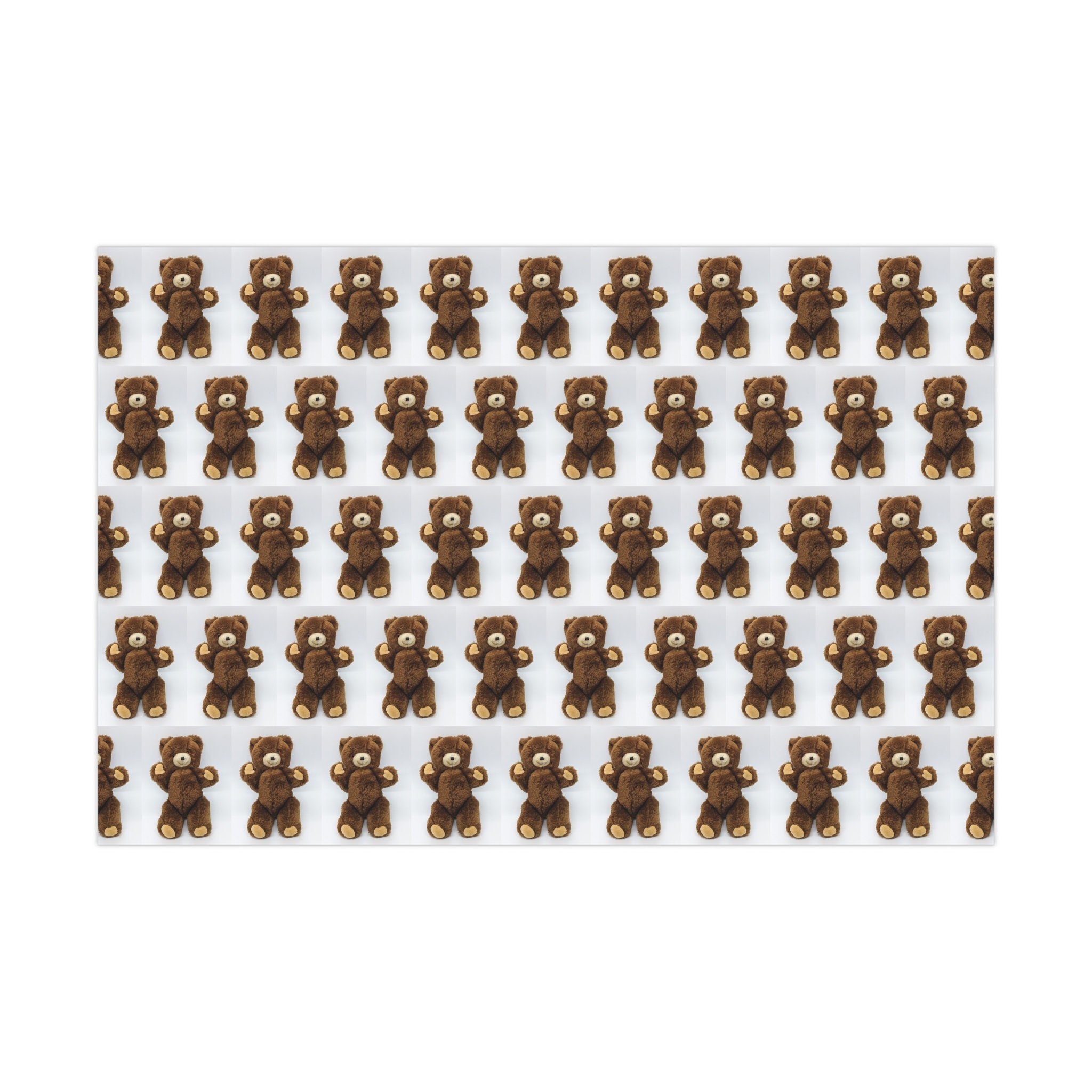 Baby Teddy Bear Gift Wrap Paper, OOAK Kids Gift Wrapping, Baby Shower ...