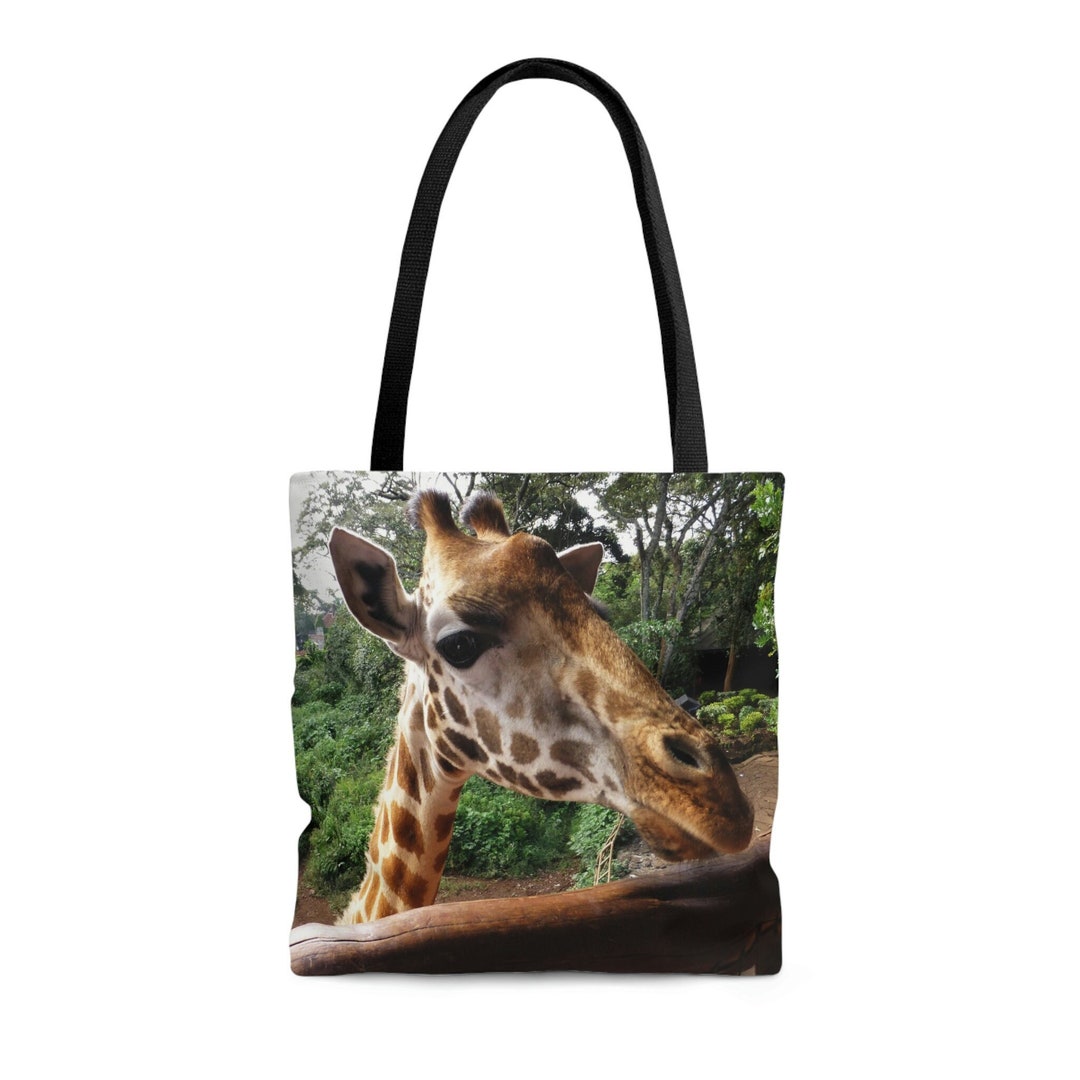 Young Giraffe Tote Bag, Photoshatts Original Print, African Kenyan ...