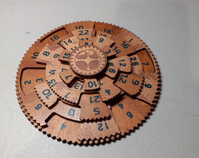 Cool Greek Wooden Solving Dial Computer Etsy 