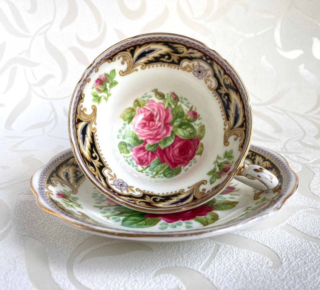E B Foley florence Teacup and Saucer, Signed by Artist P Granet Fine ...