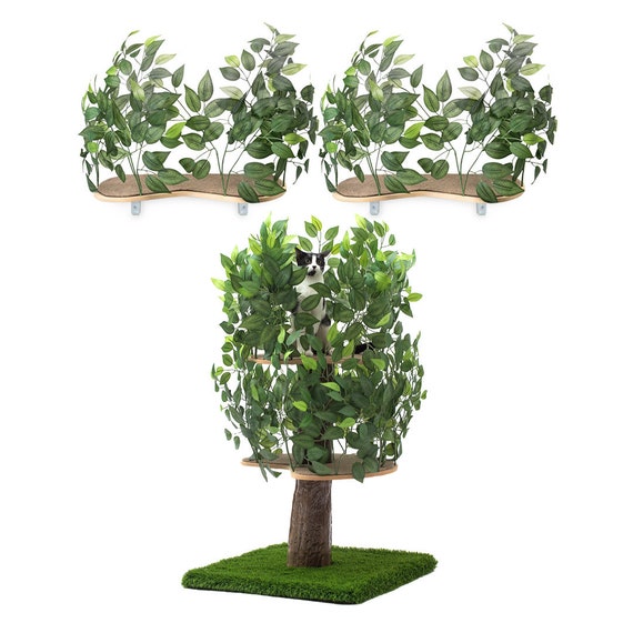 On2 Pets 4ft Cat Tree and Canopies With Leaves Bundle Deal - Etsy